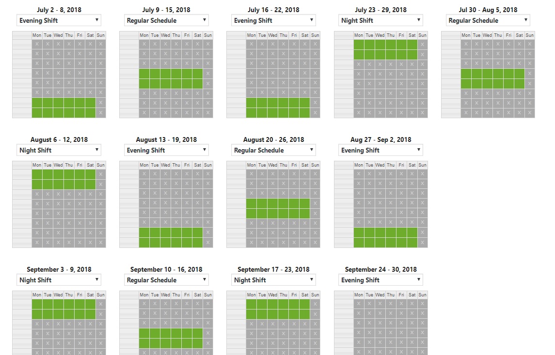 Seasonal Working Hours - WP BASE